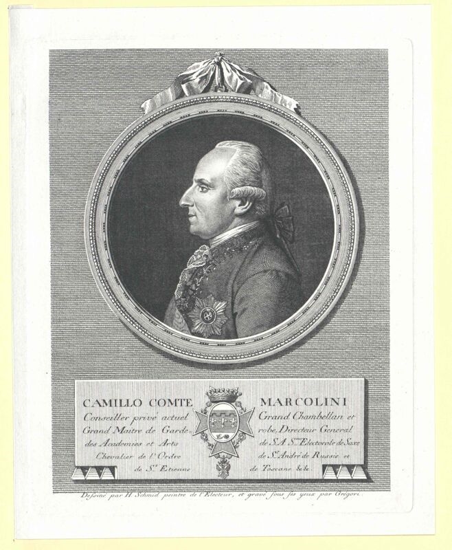 Meissen | Portrait plaque of Count Camillo Marcolini (19th Century ...