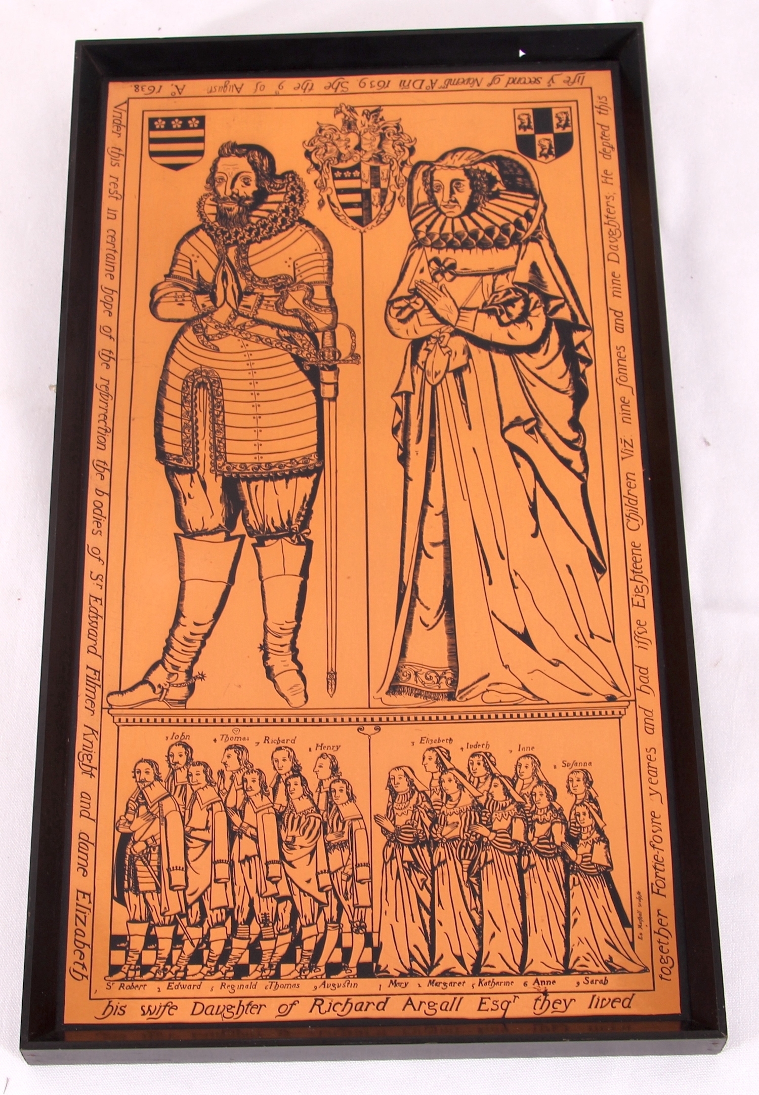 Sir Edward Eyre Williams | Copper etching plate depicting Sir Edward ...