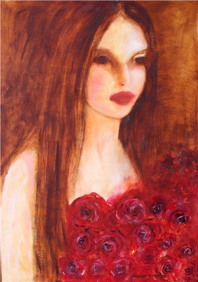 Susan Coetzer | PORTRAIT OF A LADY IN RED | MutualArt