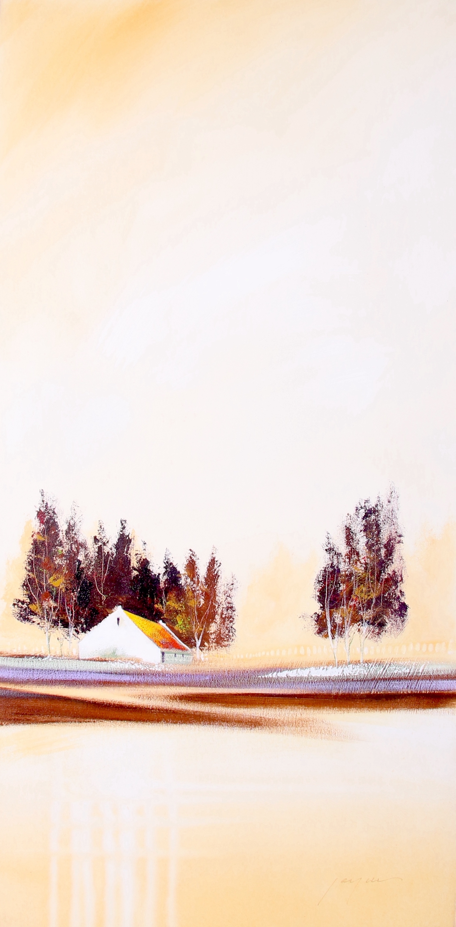 Jacques Krugel | BARN BY THE TREES | MutualArt