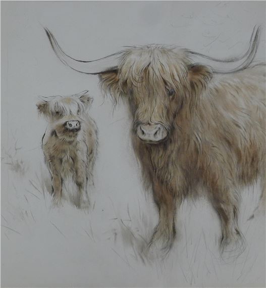 Ralph Thompson | Highland Cattle | MutualArt
