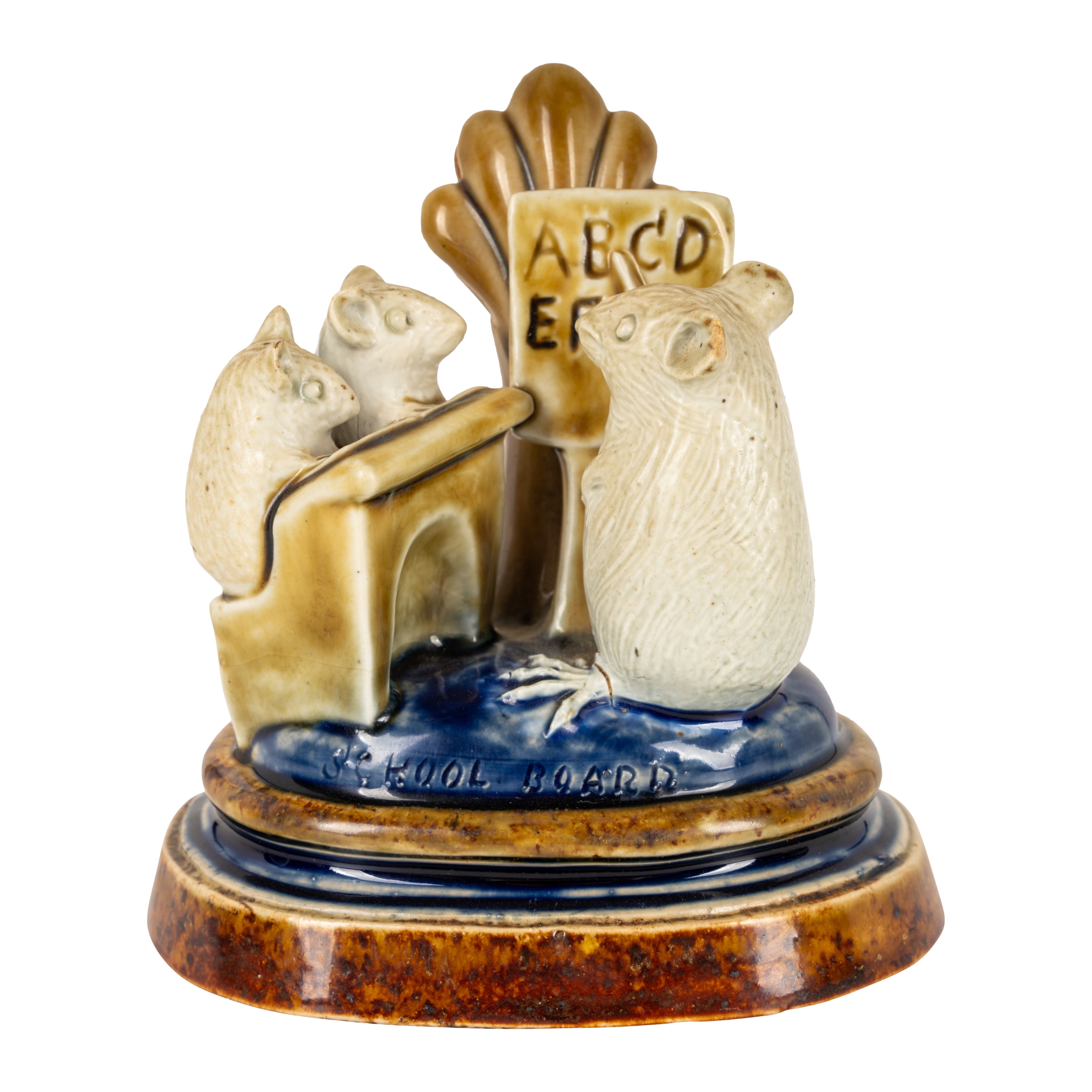 George Tinworth | School Board’ mice group menu holder (1880s - 1890s ...