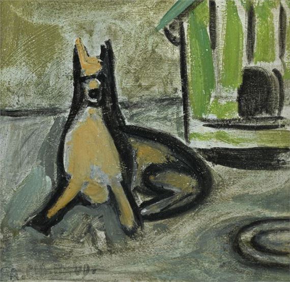 Auguste-Elysée Chabaud | The Dog | MutualArt