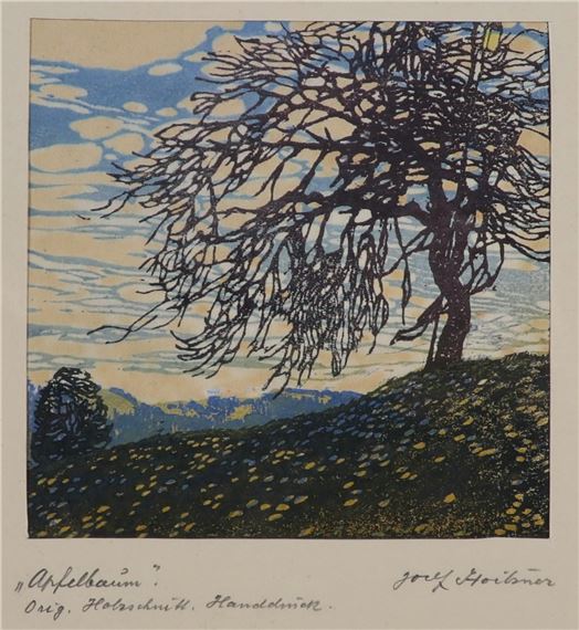 Josef Stoitzner | Landschaft mit Apfelbaum | MutualArt
