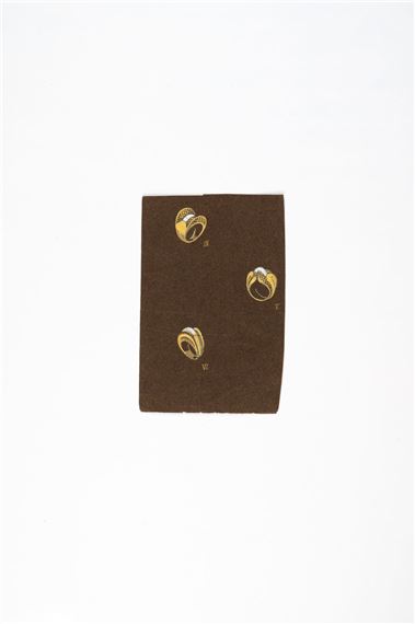Pierre Conroux | A gouache drawing on brown cardstock showing three ...