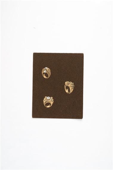 Pierre Conroux | A gouache drawing on brown cardstock showing three ...