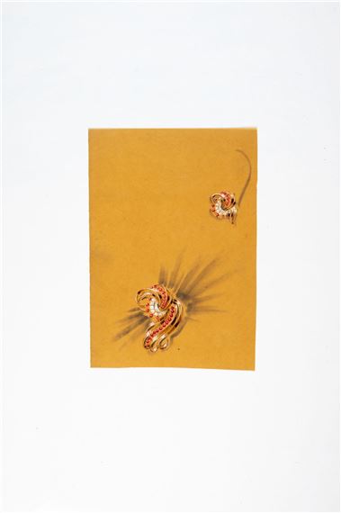 Pierre Conroux | A gouache drawing on tracing paper depicting a half ...