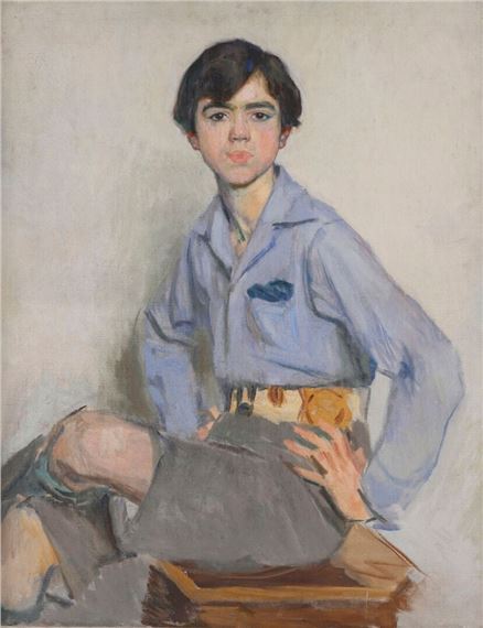 Jules Marie Auguste Leroux | Portrait of his son André Leroux | MutualArt