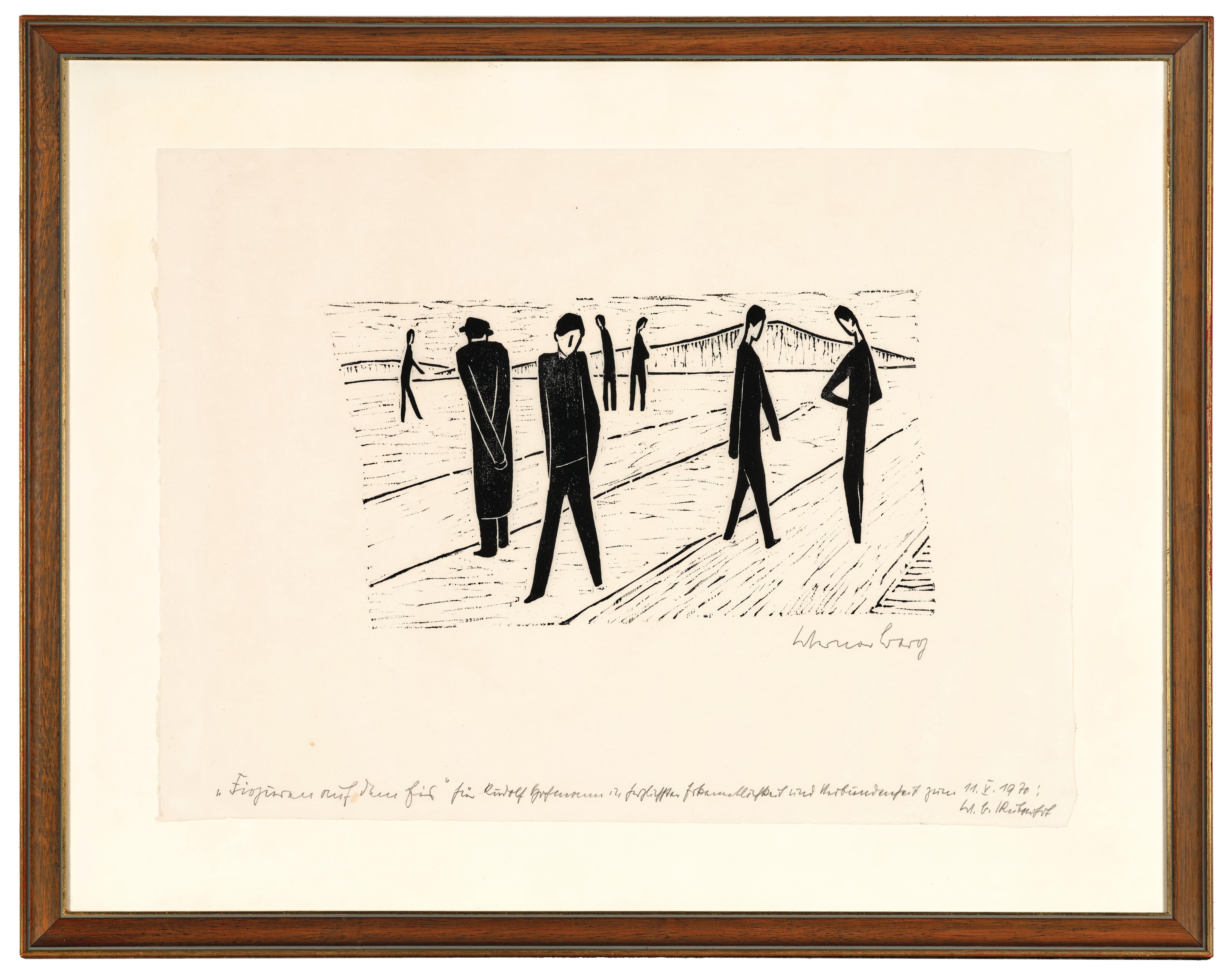 Werner Berg Figuren Auf Dem Eis 1959 Mutualart 1436