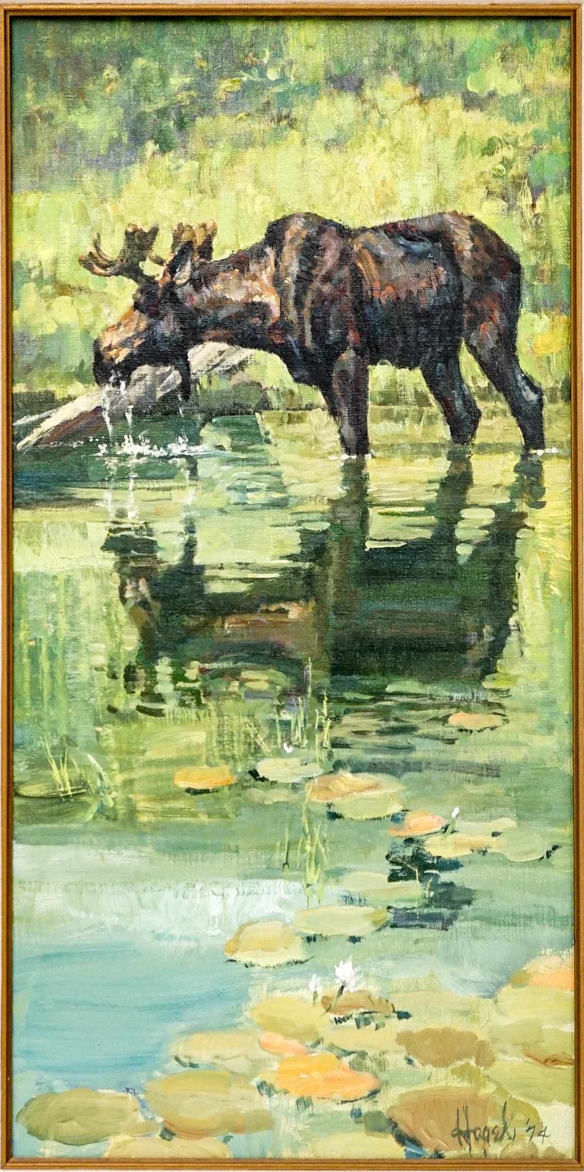 Frank Hagel | Moose at Creek | MutualArt