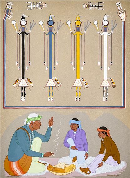 Harrison Begay | Harrison Begay Original Casein | MutualArt