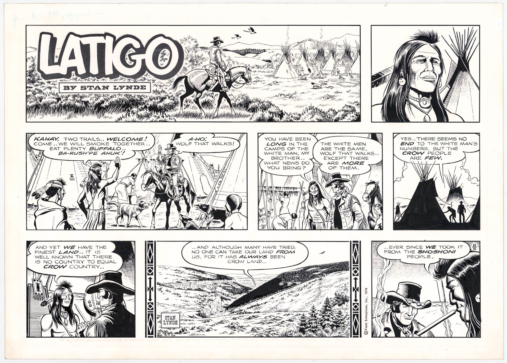 Stan Lynde | Latigo] Stan Lynde Sunday Comic from August 5, 1979 ...