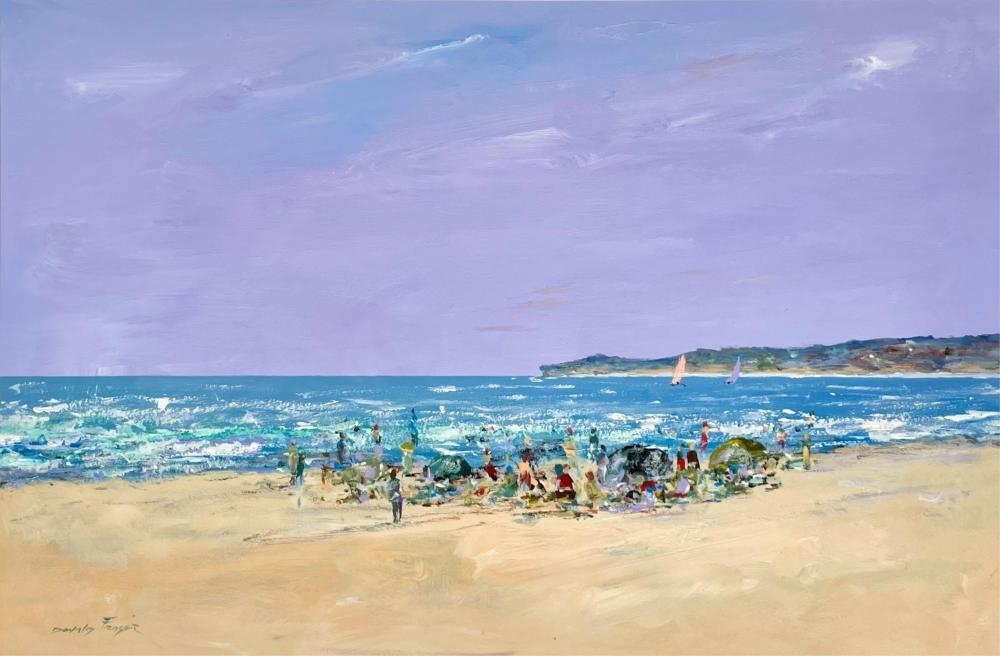 Donald Fraser | Beach Scene | MutualArt