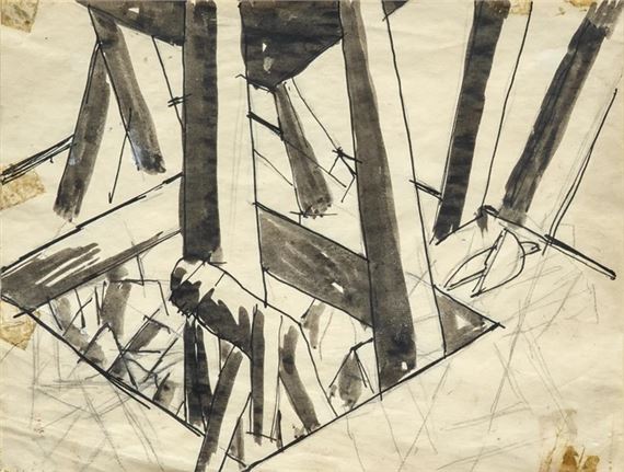 David Bomberg | Sappers under Hill 60 (1918 - 1919) | MutualArt