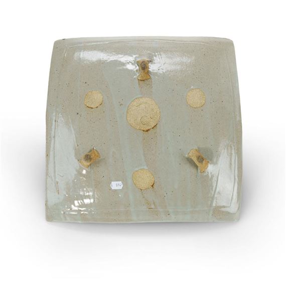 Shigeo Shiga | Square Form Glazed Stoneware Dish | MutualArt