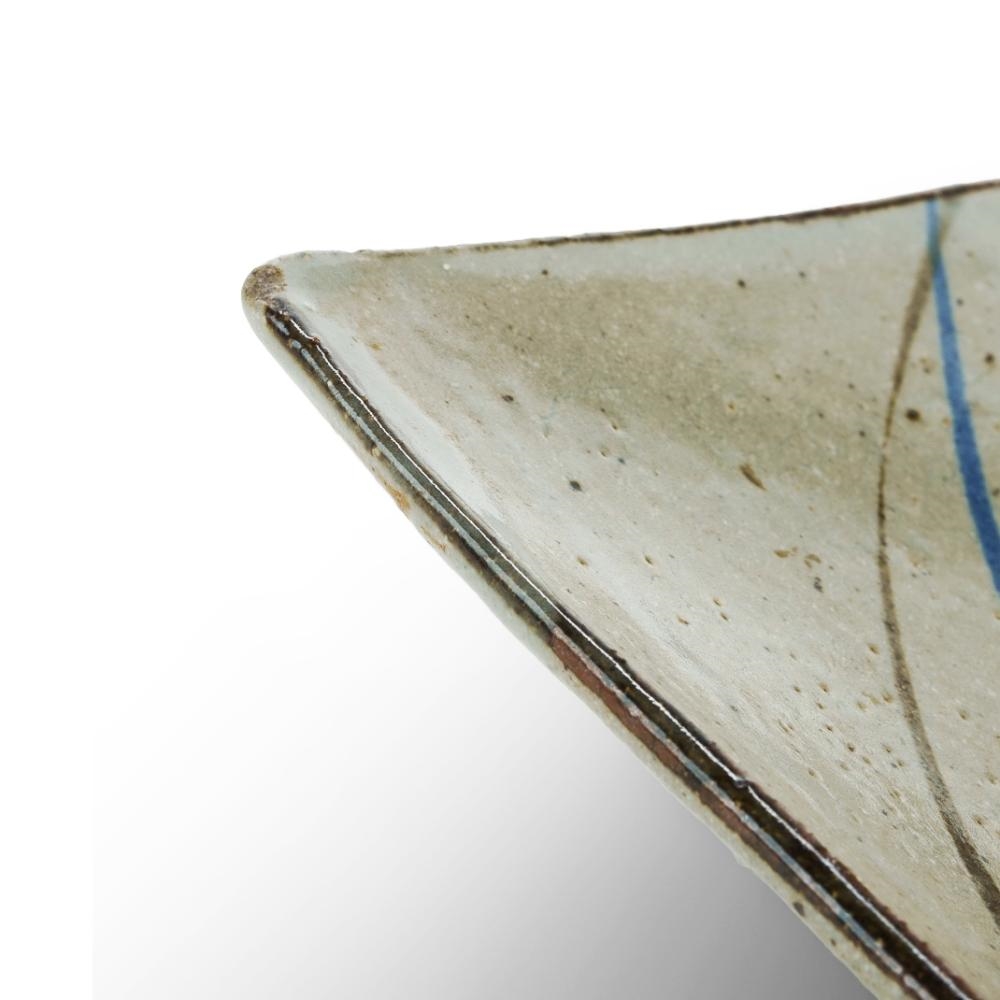 Shigeo Shiga | Square Form Glazed Stoneware Dish | MutualArt
