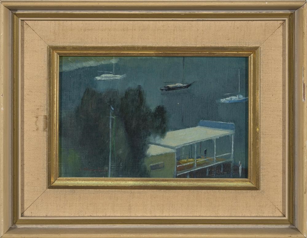 Adrian George Feint | Elizabeth Bay Boatshed | MutualArt