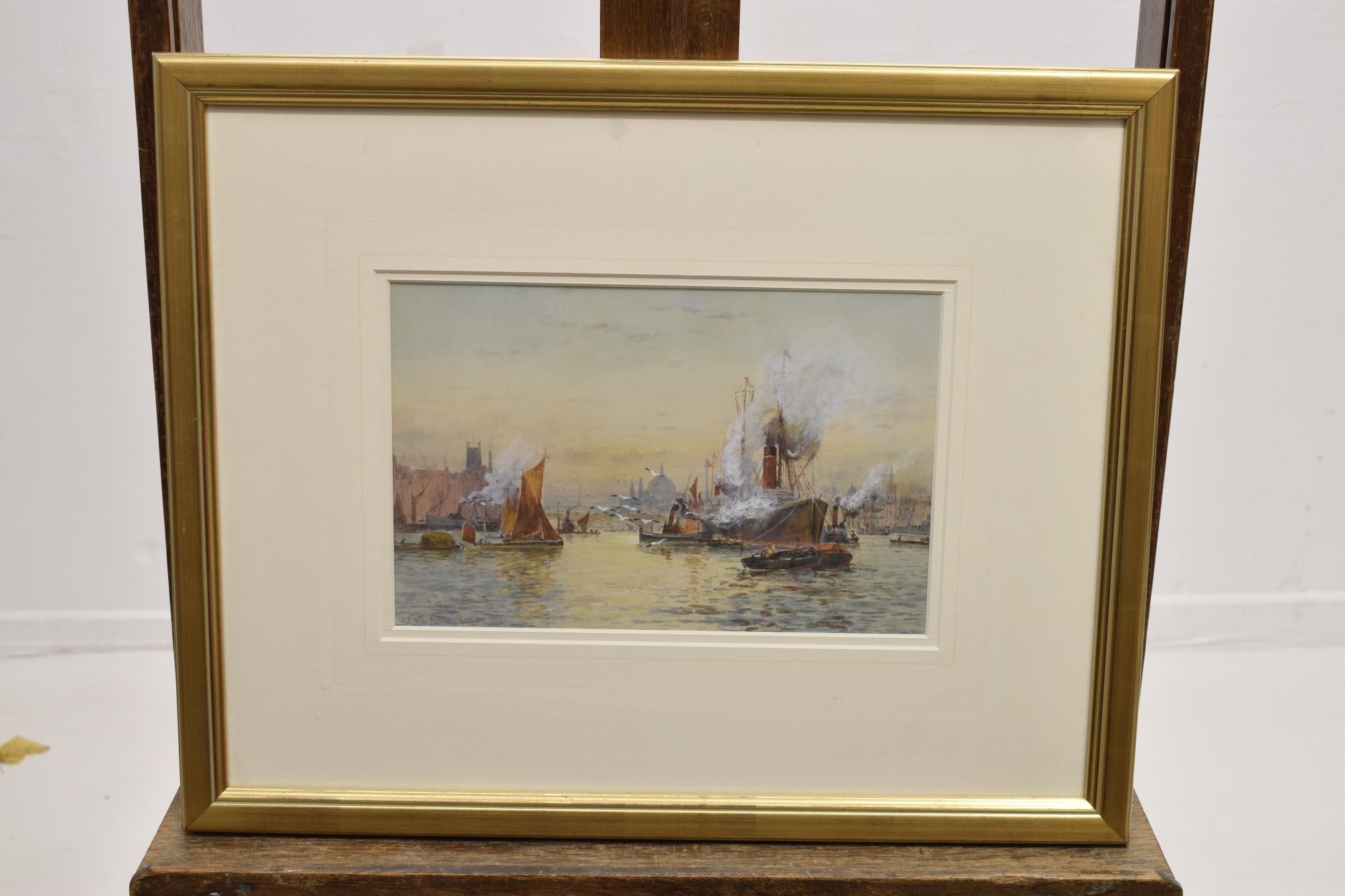 Frederick William Scarborough | Watercolour - River Thames | MutualArt