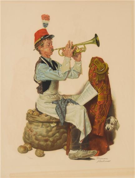 Norman Rockwell | Trumpet Practice | MutualArt