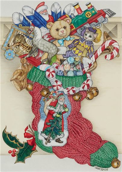 Jan Brett | Christmas stocking | MutualArt