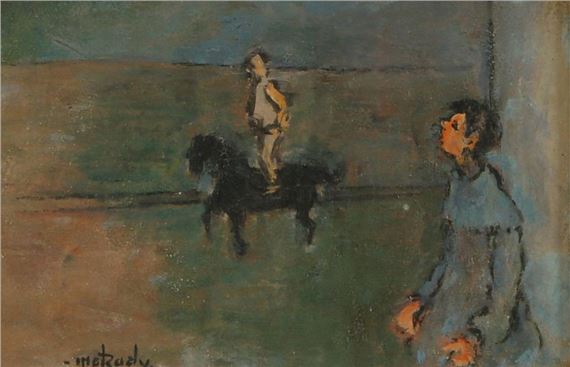 Moshe Mokady | A Circus Horseman | MutualArt