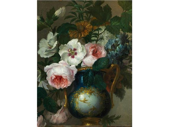 Cornelis Van Spaendonck | FLORAL STILL LIFE WITH SÈVRES VASE | MutualArt