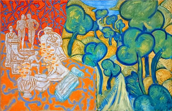 Marco del Re | Still life and sardines (2013) | MutualArt