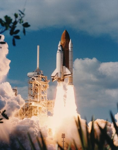 NASA | Beautiful lift-off of space shuttle COLUMBIA (Mission STS-80 (1996) | MutualArt