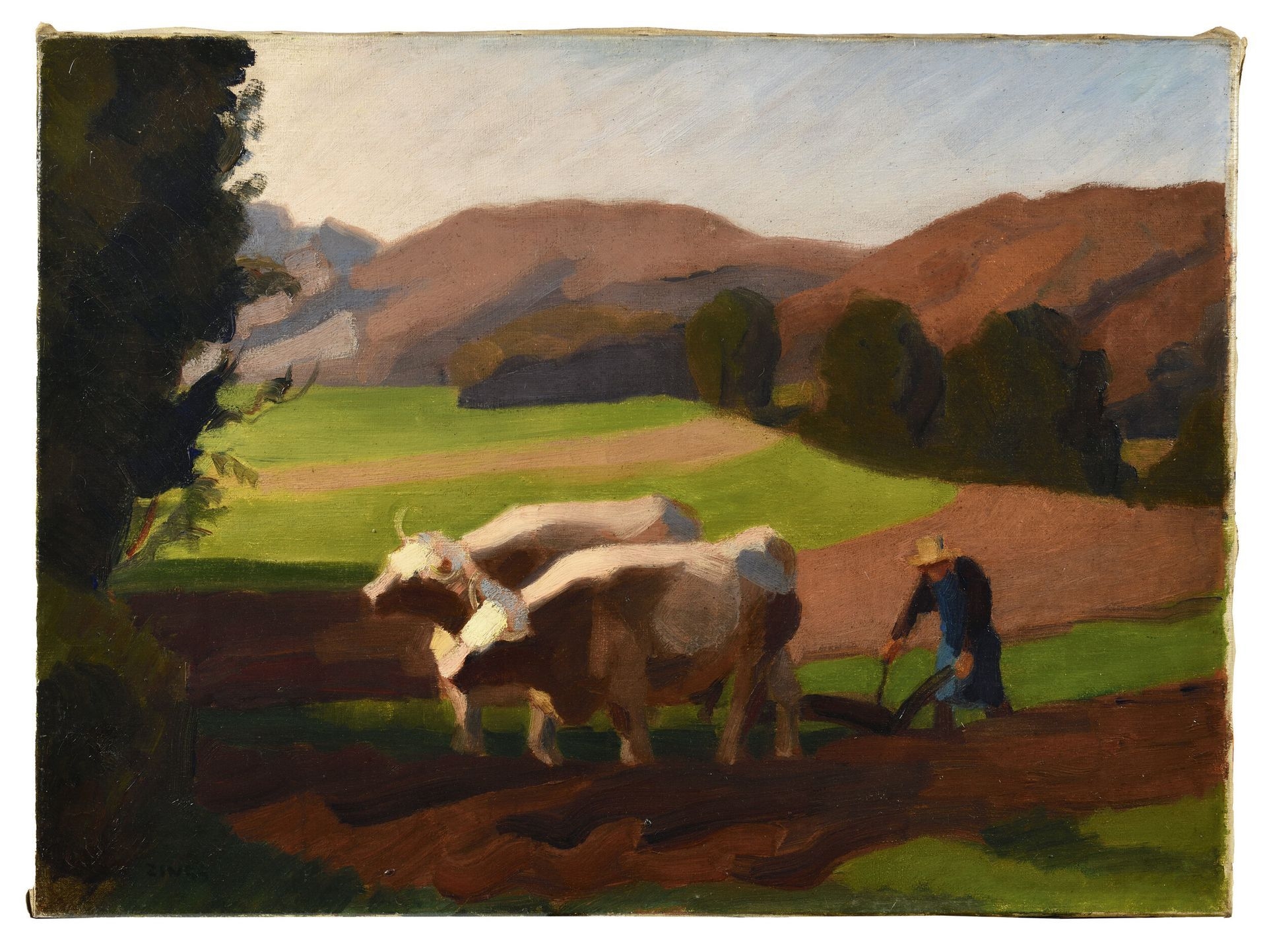 Jules Émile Zingg | The ploughman | MutualArt