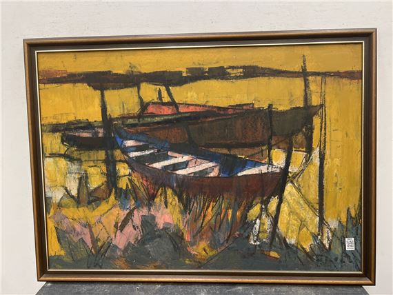 Pierre Fievet | Barque au crépuscule | MutualArt