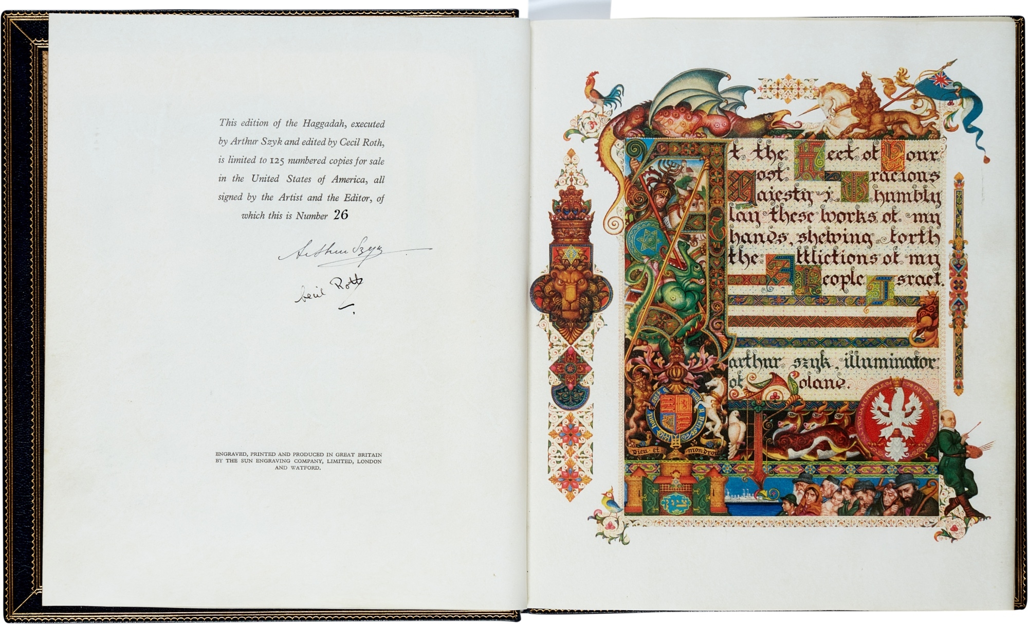 Arthur Szyk | Arthur Szyk and Cecil Roth | The Haggadah, [1940], number ...