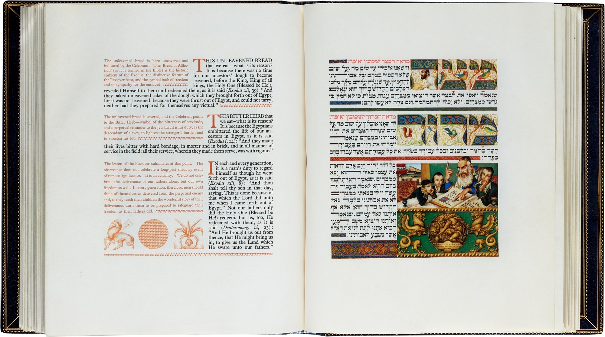 Arthur Szyk | Arthur Szyk and Cecil Roth | The Haggadah, [1940], number ...