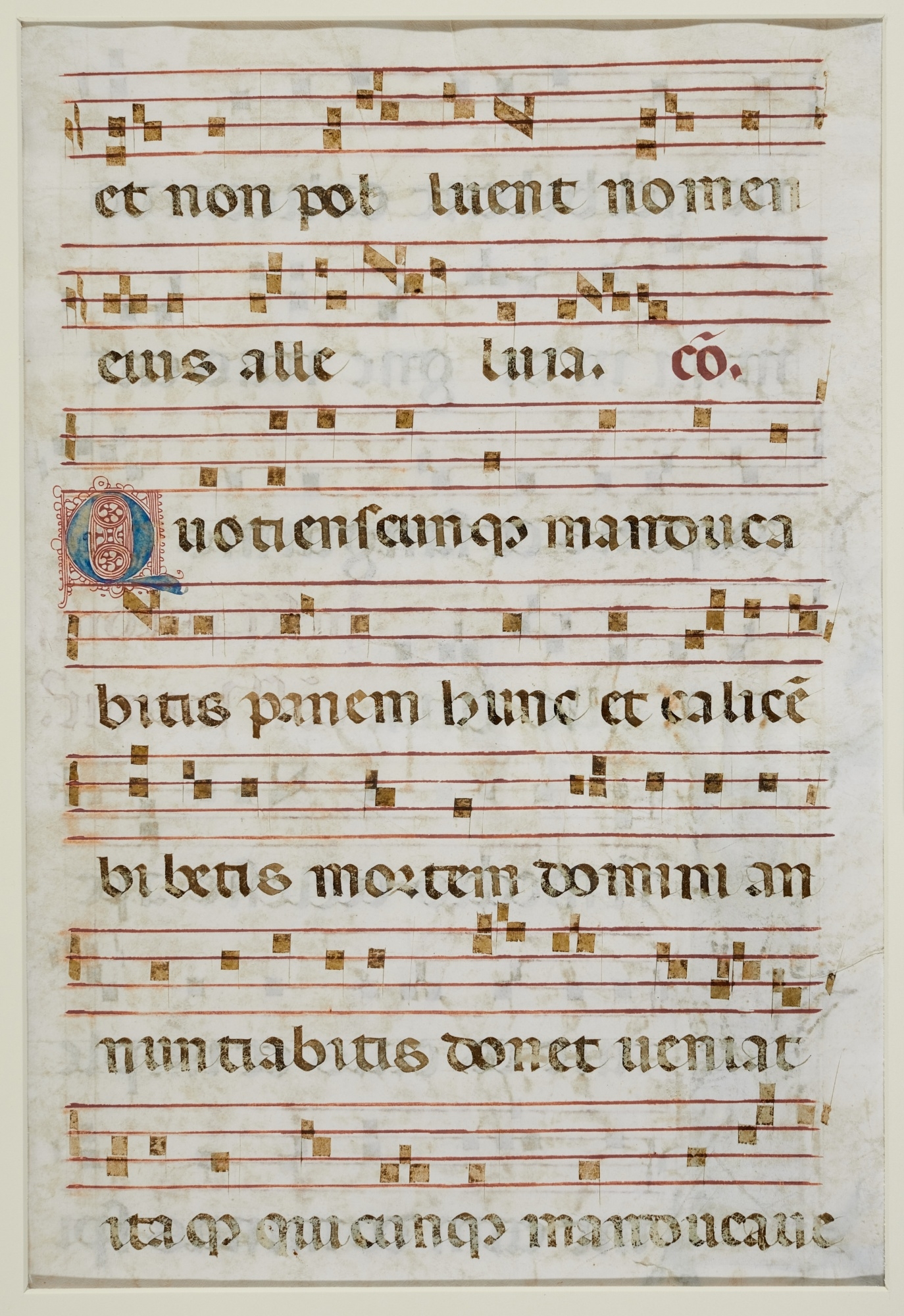 Lippo Vanni | St Anthony of Padua, historiated initial 'I' on a leaf ...