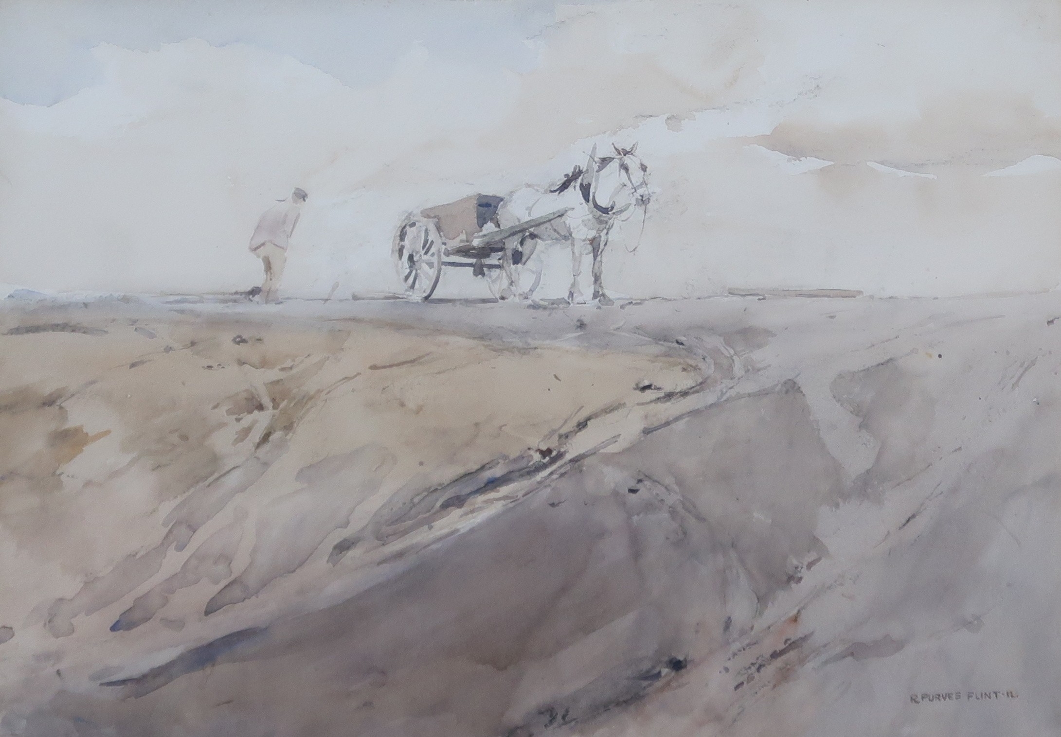 Robert Purves Flint | HORSE AND CARRIAGE | MutualArt