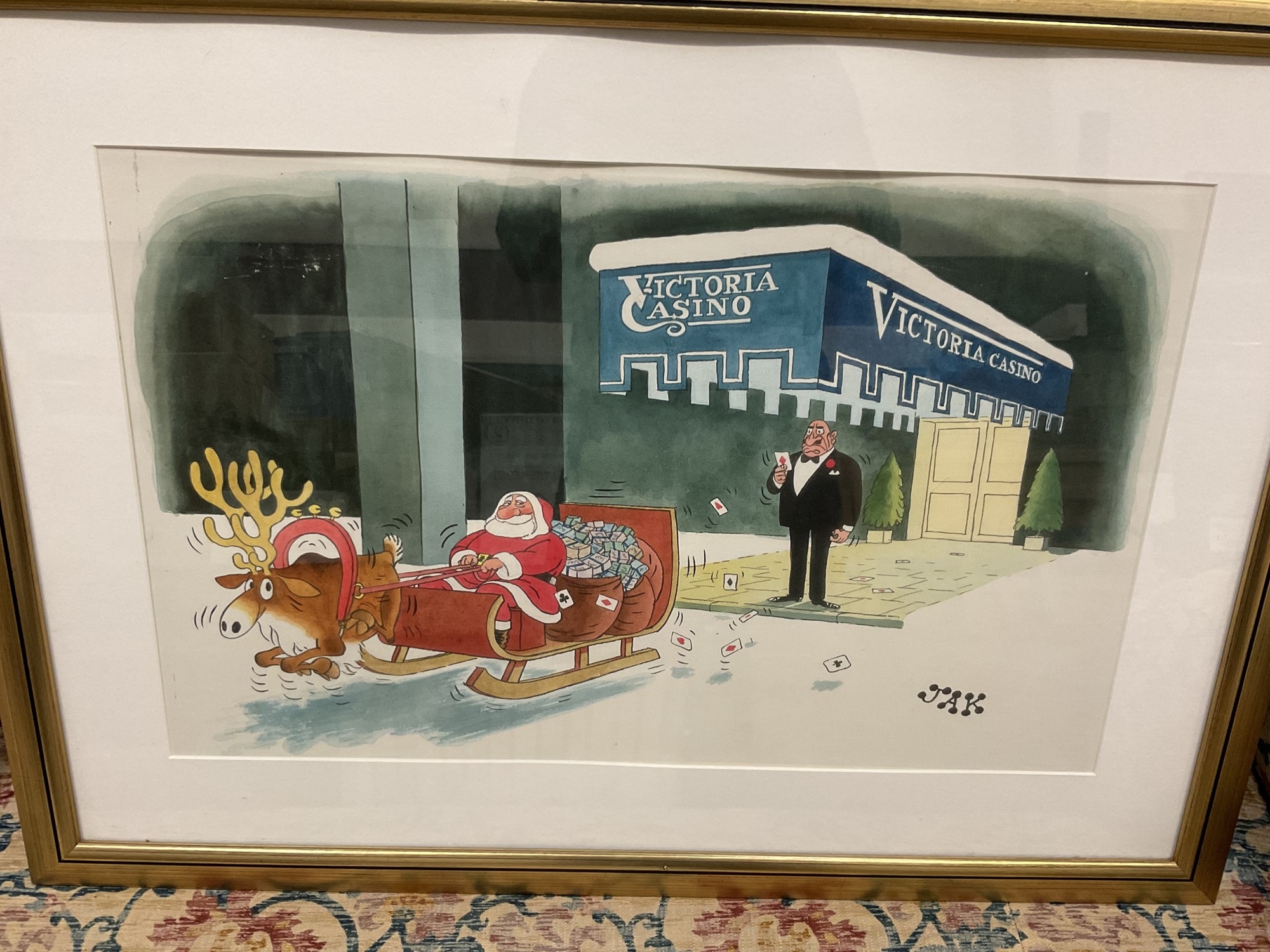 Raymond Jackson | original watercolour cartoon for The Connoisseur Club ...