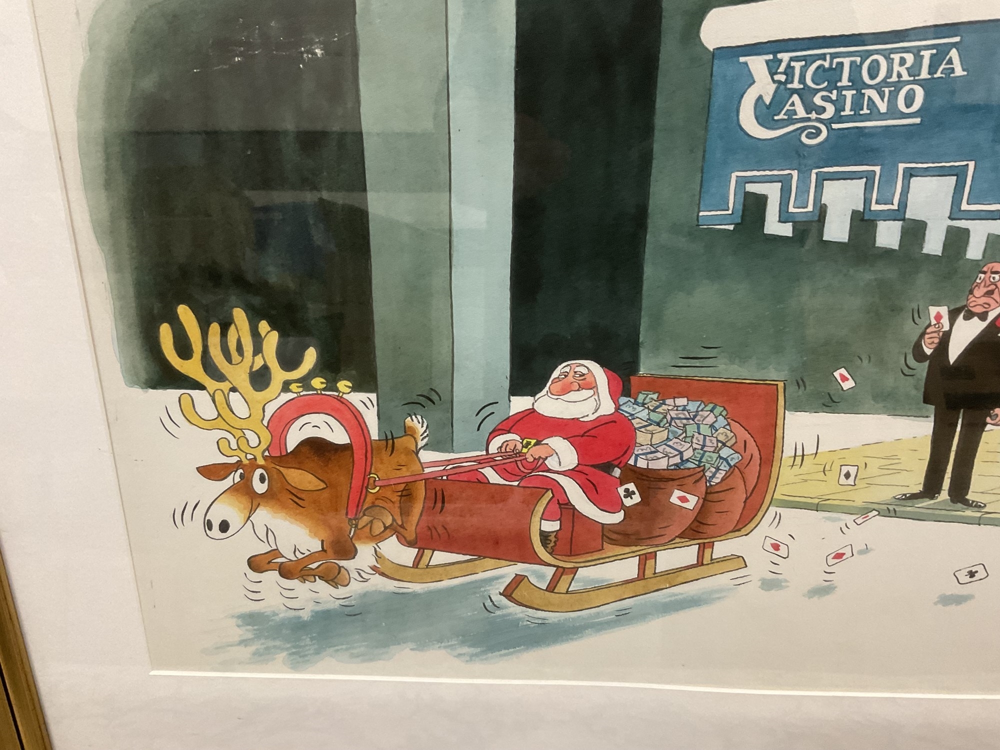 Raymond Jackson | original watercolour cartoon for The Connoisseur Club | MutualArt