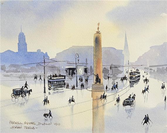 Norman Teeling | Parnell Square, Dublin 1910 | MutualArt