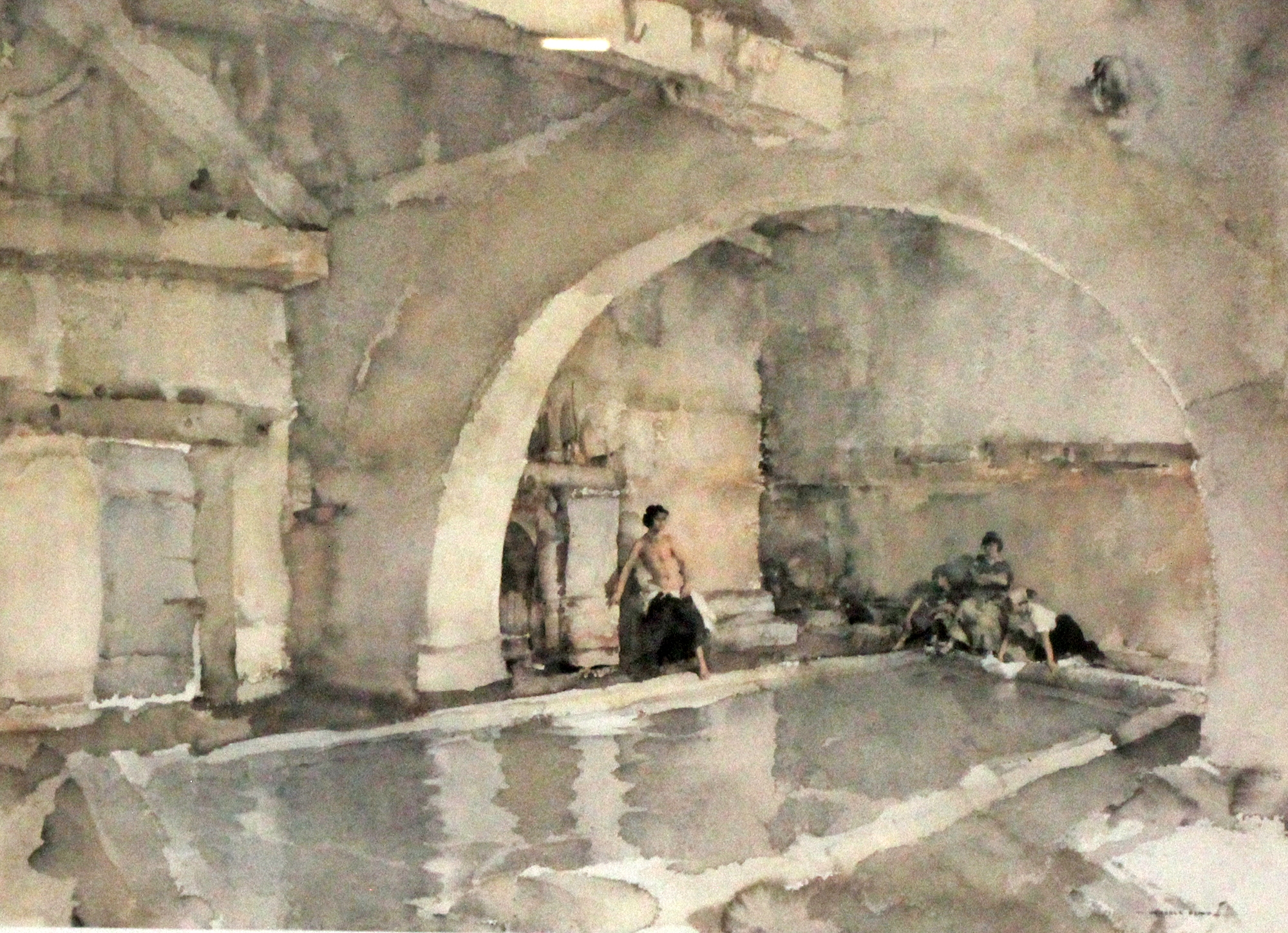 William Russell Flint | LADIES AT THE BATH | MutualArt