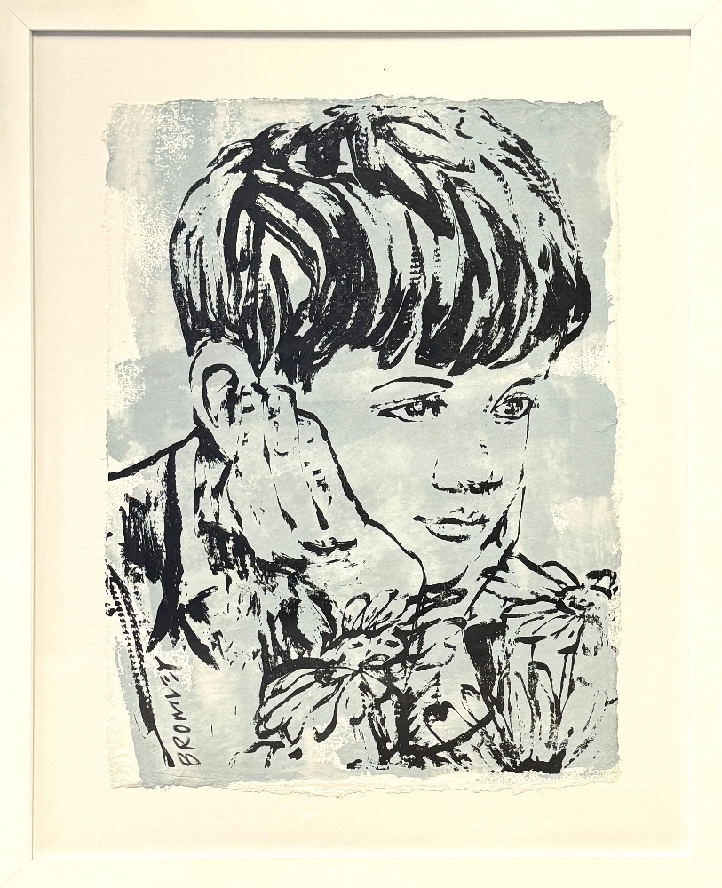 David Bromley | Young Boy with Flowers | MutualArt