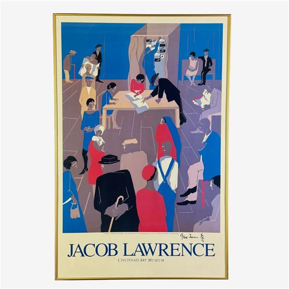 Jacob Lawrence | Signed Jacob Lawrence Poster from Cincinnati Art ...