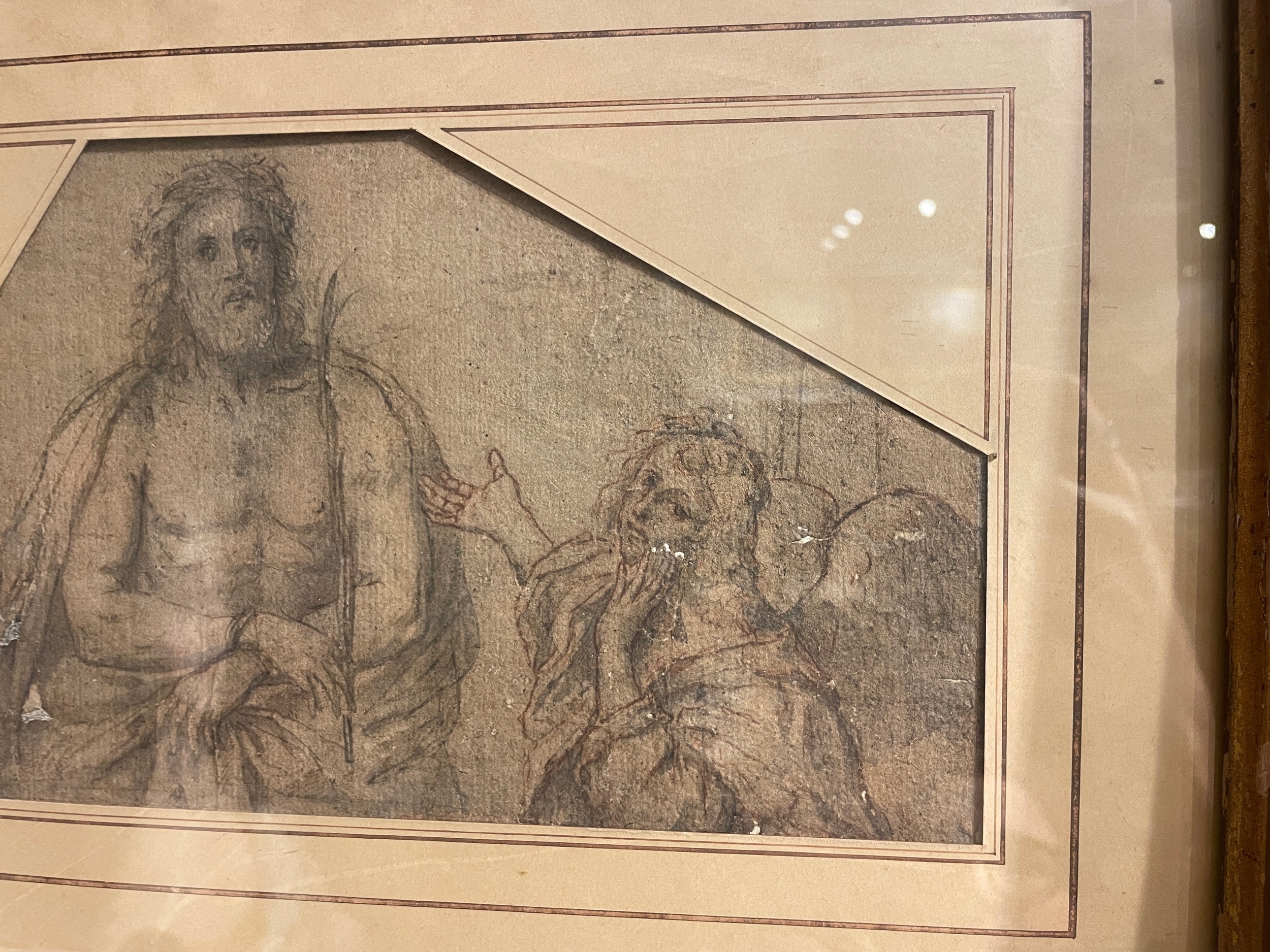 Francesco Albani | Study of Christ flanked by two angels | MutualArt