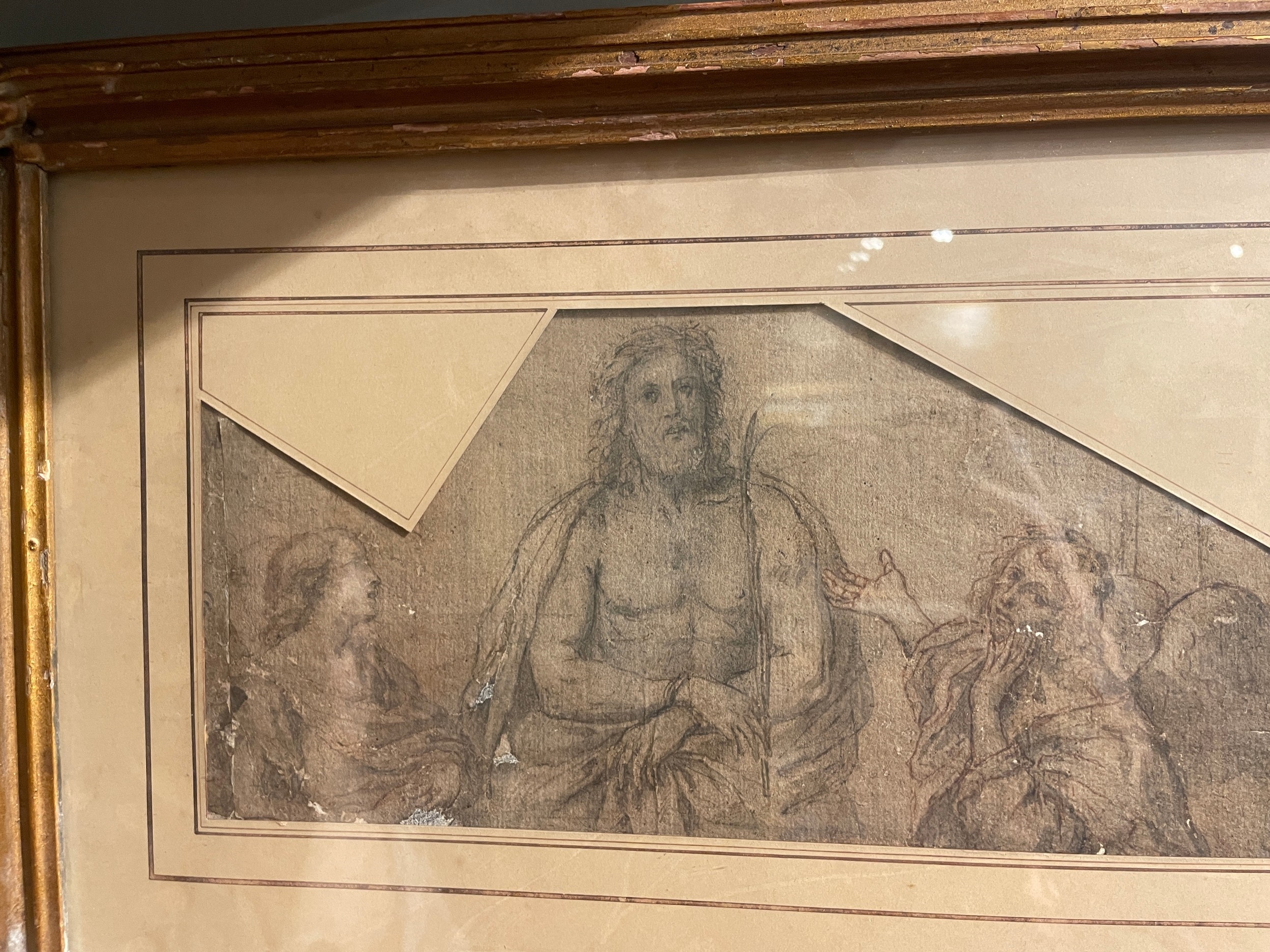 Francesco Albani | Study of Christ flanked by two angels | MutualArt