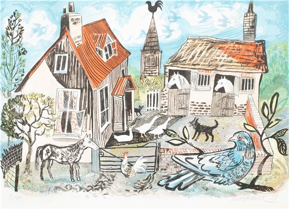 Mark Hearld | Farmyard | MutualArt