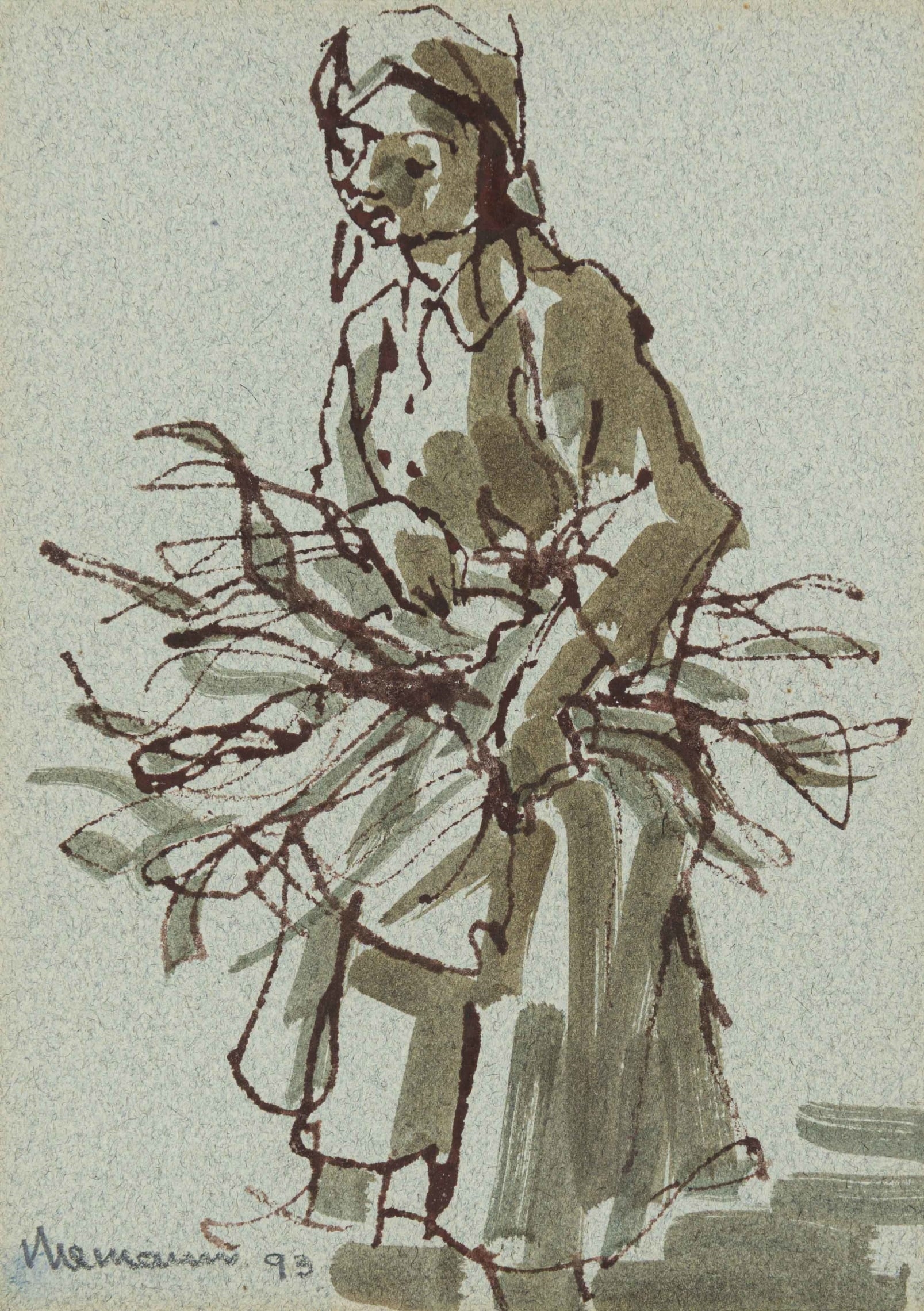 Hennie Niemann Sr. | Woman Carrier, Hyena, Figure with Lily and Fish ...