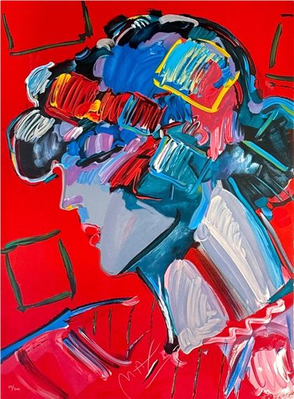 Peter Max | Crimson | MutualArt