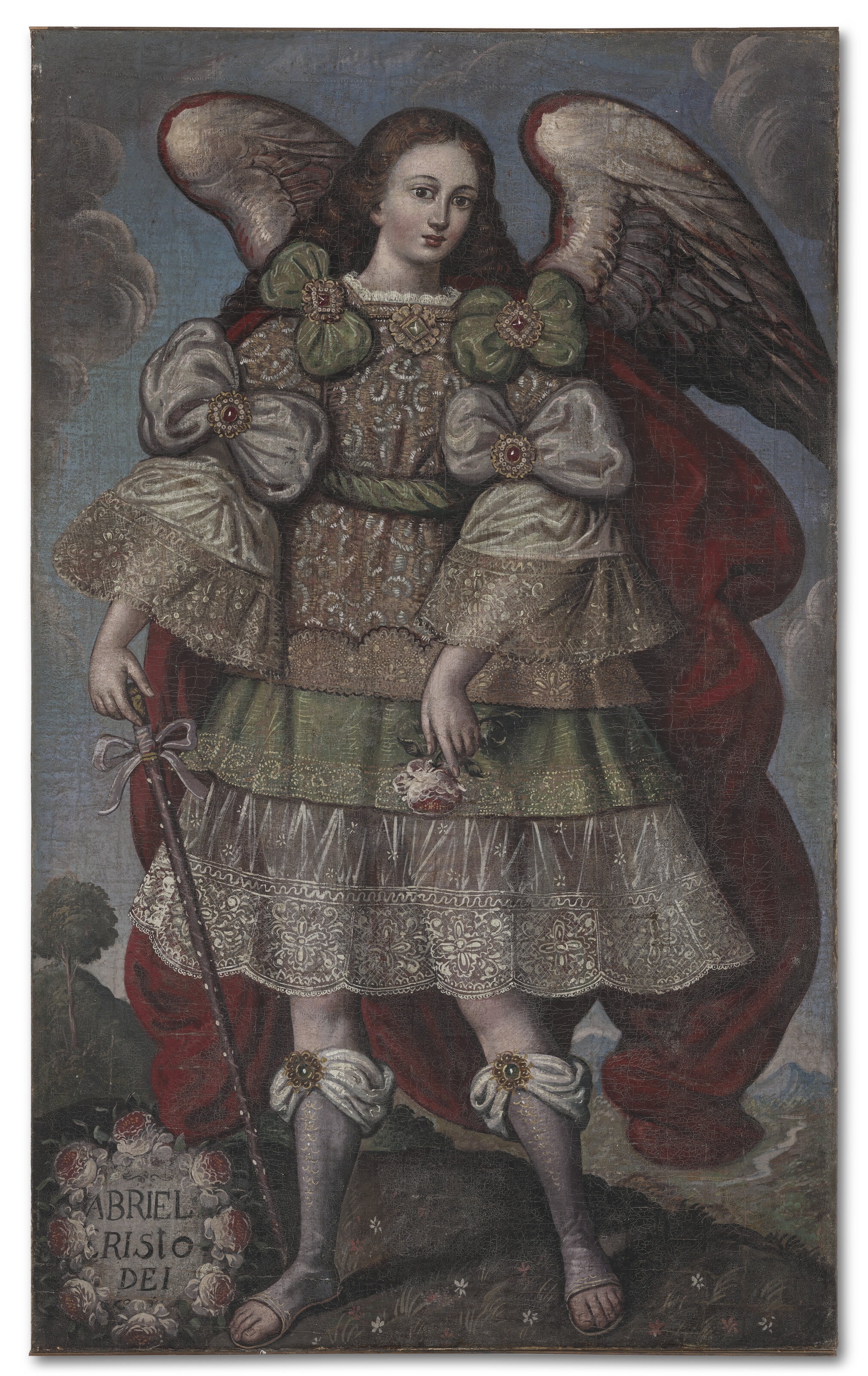Peruvian School, 18th Century | Archangel Gabriel | MutualArt