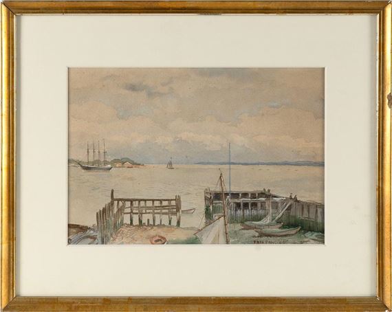 Fred Pansing | Harbor scene (Circa 1910) | MutualArt