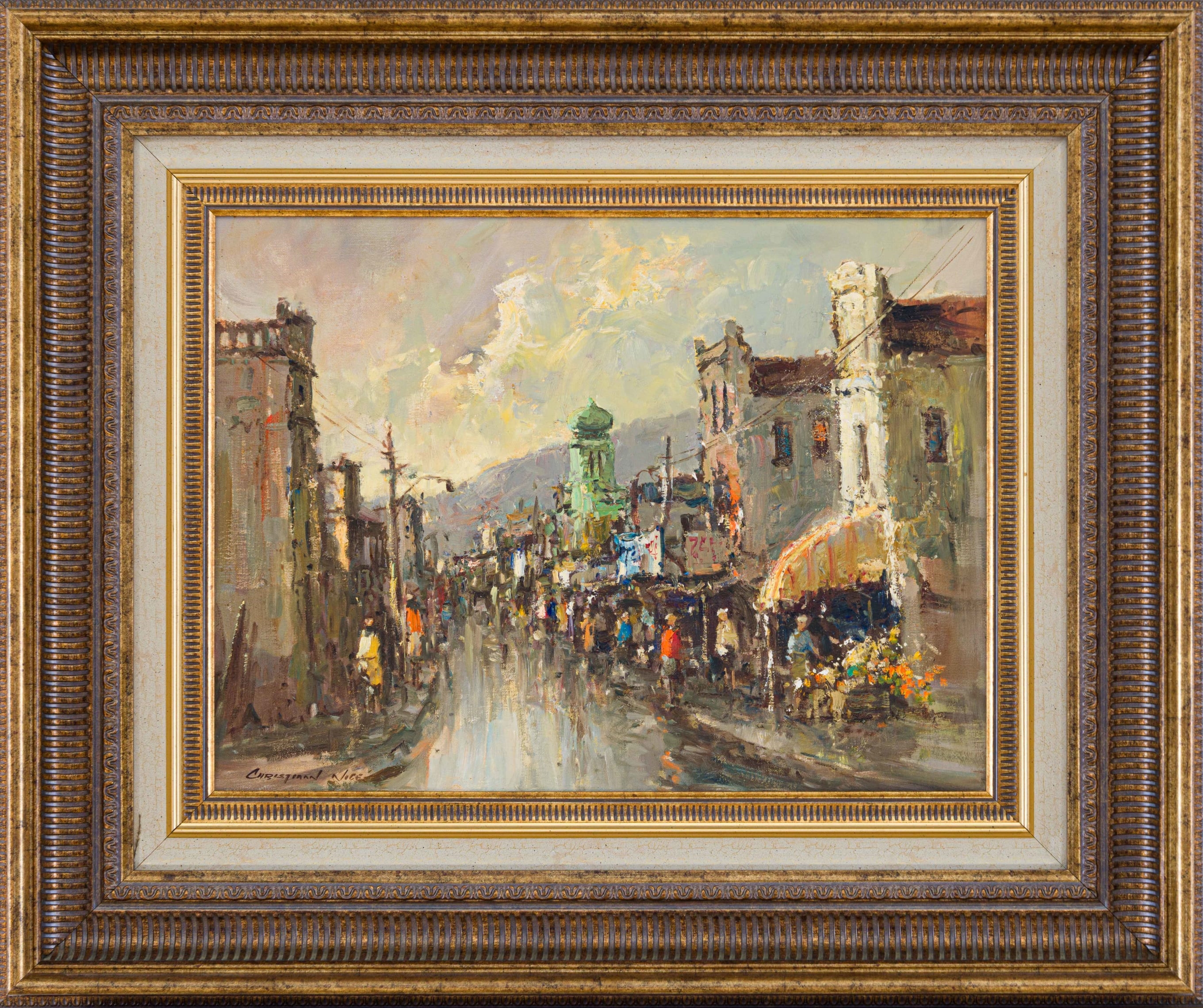Christiaan Nice | Cape Scene with Mosque | MutualArt