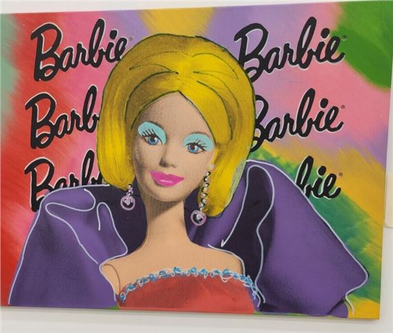 Steve Kaufman | Canvas Barbie (2000) | MutualArt