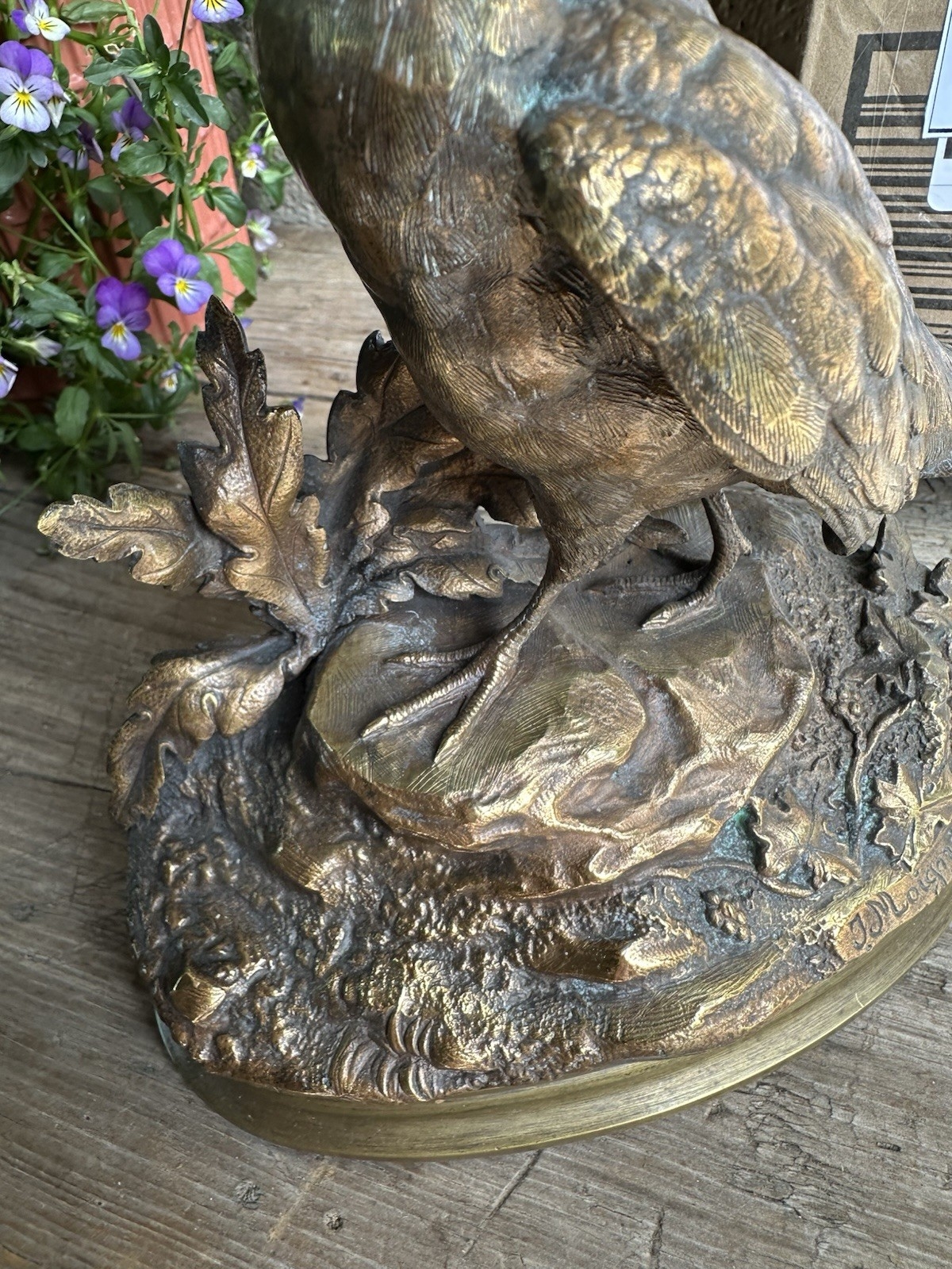 Jules Moigniez | Bronze Sculpture Bird Quail Gouse (1835) | MutualArt